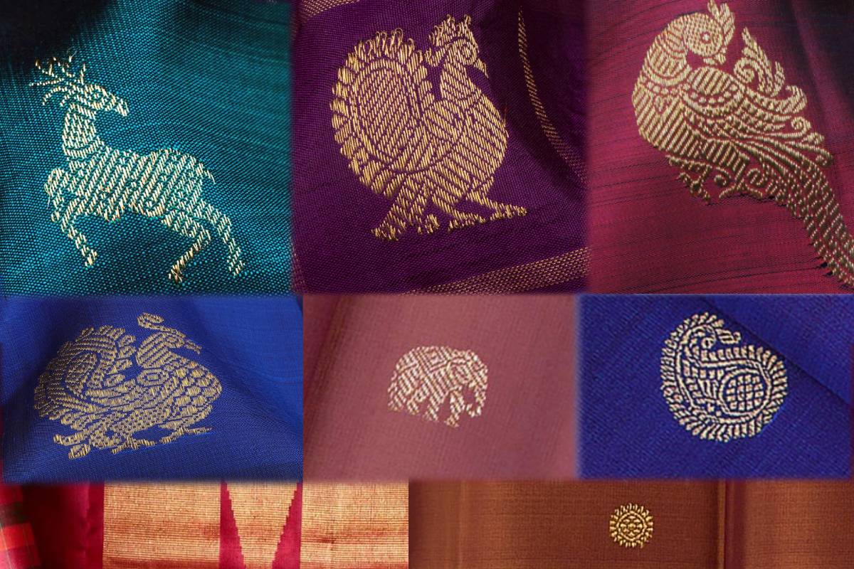 23 Kanjivaram Saree Motifs | Traditional Motifs of Saree in India ...
